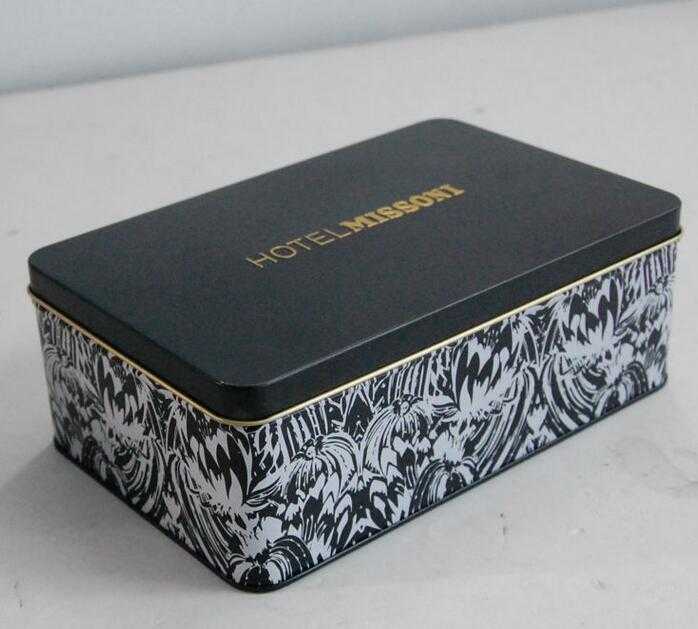 Custom Rectangular Large Tin Containers Cracker Biscuits Tin - China ...
