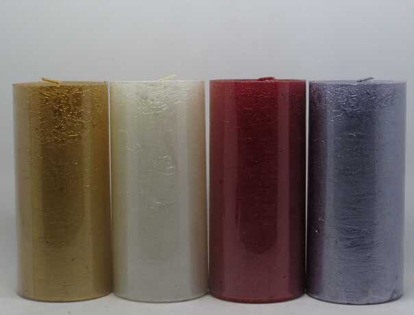 Mint and Vanilla Flavor Multi-Colored Pillar Candle - China Pillar ...