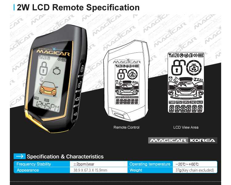 Magicar Car Alarm Two way remote start System M310 Gold sale - China ...