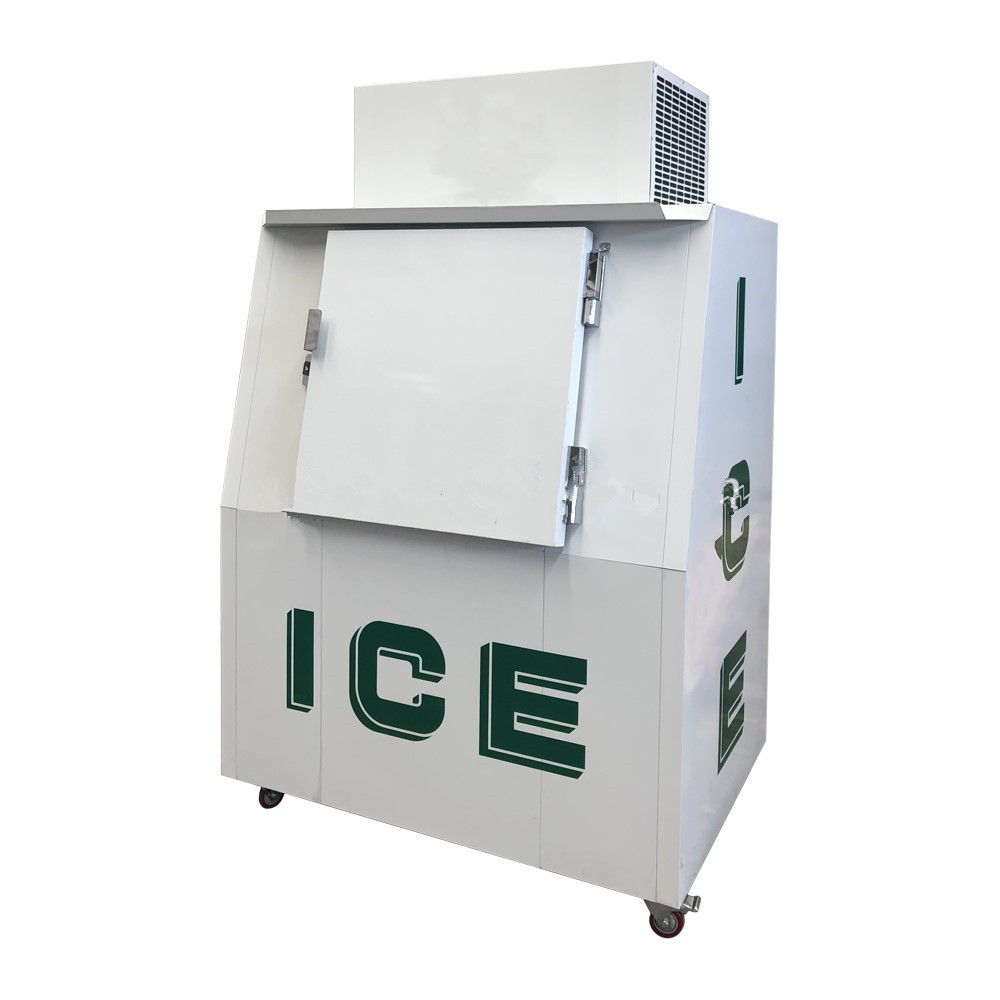 CE certificated Gas station use ice storage bin with slant door - China ...
